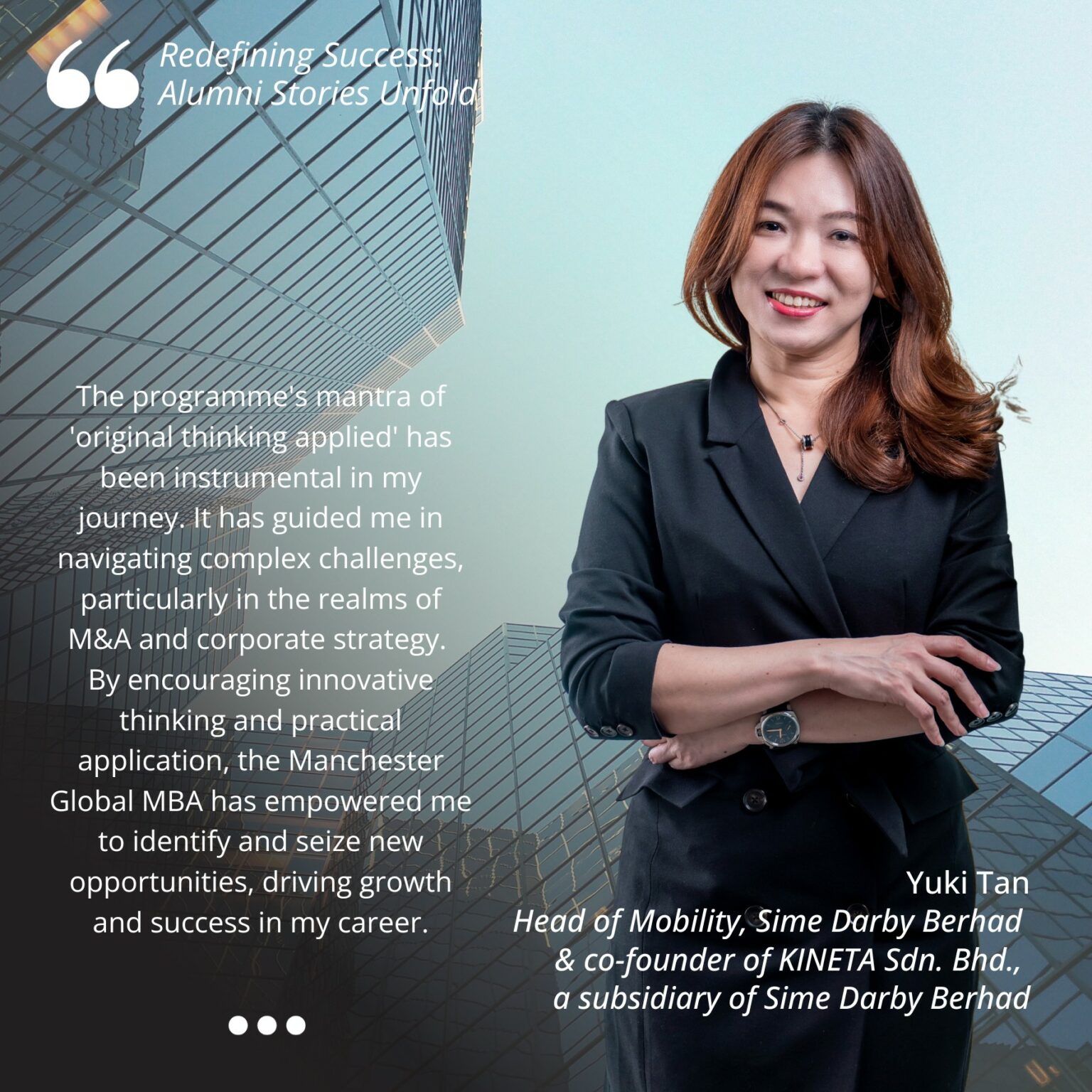 Redefining Success: Alumni Stories Unfold, Part 4 of 6 – Ms Yuki Tan ...